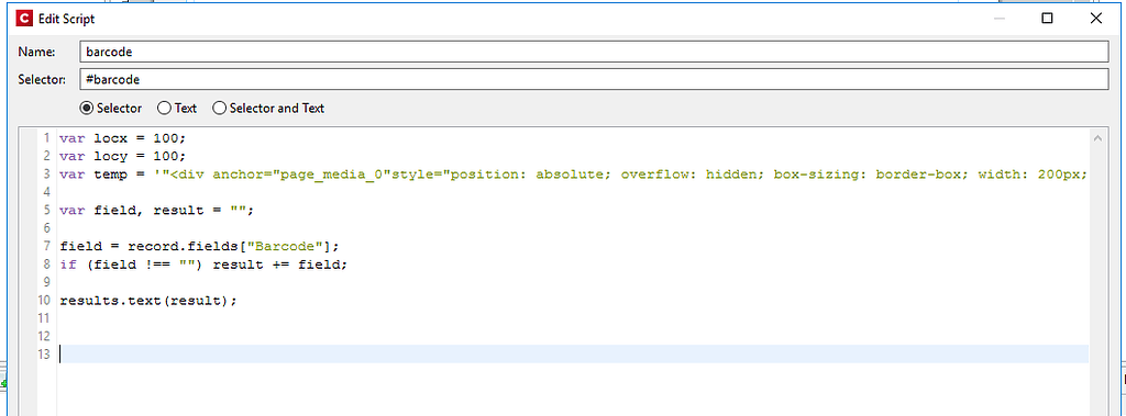Setting variable position - Designer - Upland OL User community