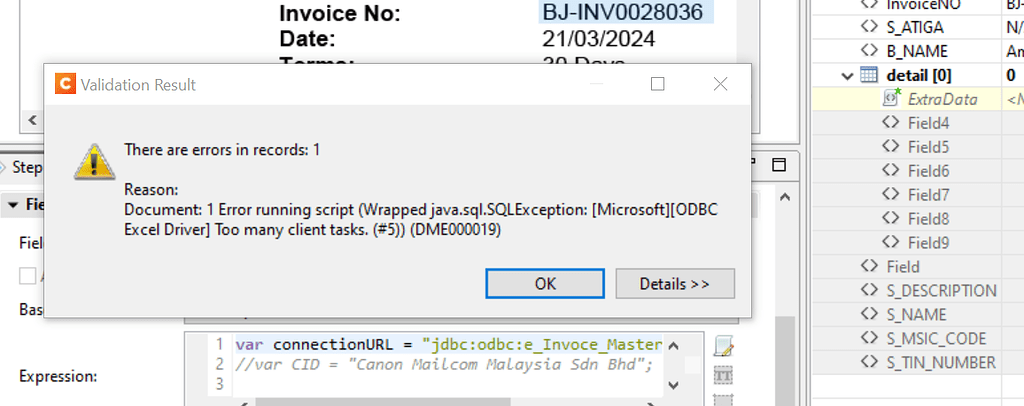 Extract Variable from Excel in script - DataMapper - Upland OL User community