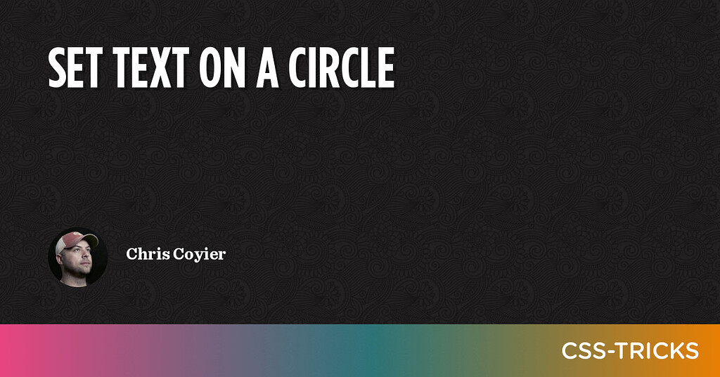 Wrapping text around a circle image - Upland OL User community