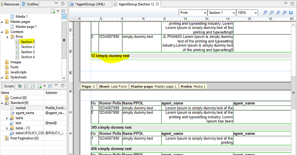 Record nested table overflow to the next page - Designer - Upland OL User community