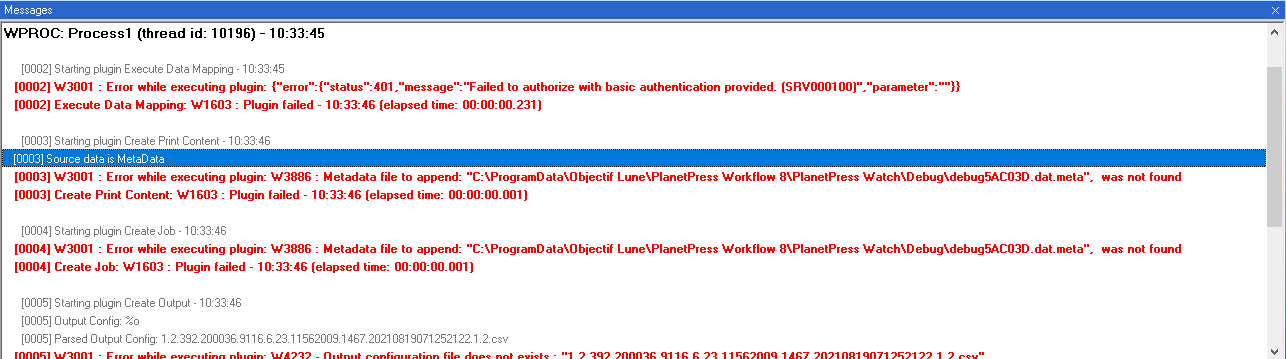 Failed to authorize with basic authentication provided - Workflow - Upland OL User community